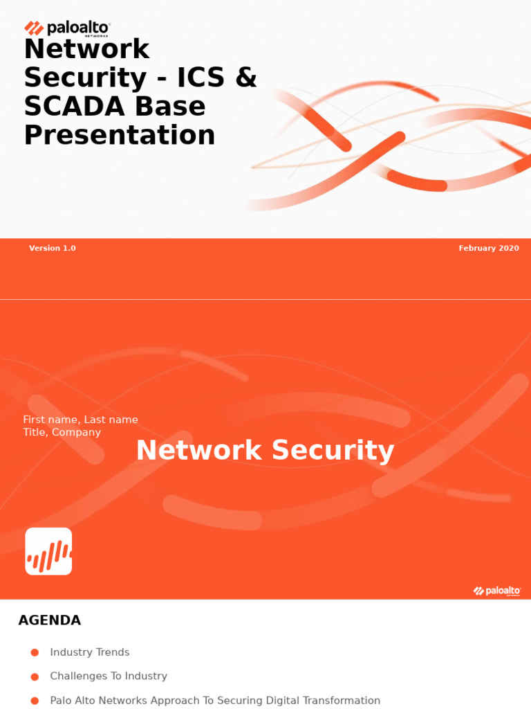 ICS - SCADA Base Presentation - 20202402 | PDF | Security | Computer ...
