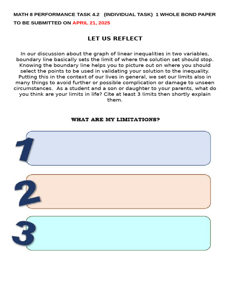 Math 8 Performance Task 2 | PDF