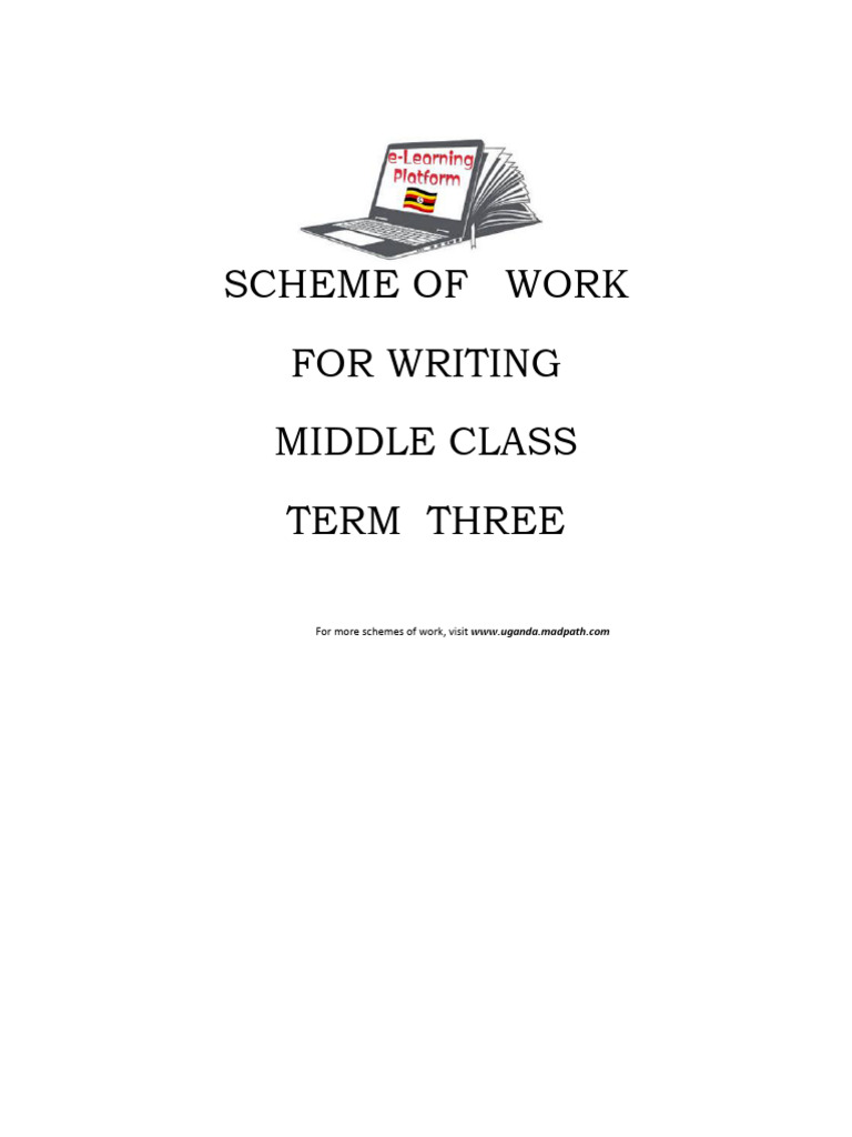 Middle Class Term 3 Writing Scheme | PDF | Learning | Cognition