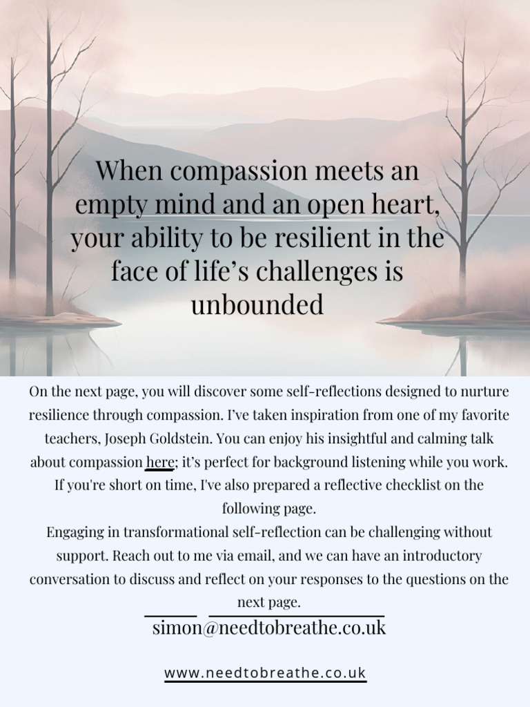 Nurturing Resilience Through Compassion | PDF