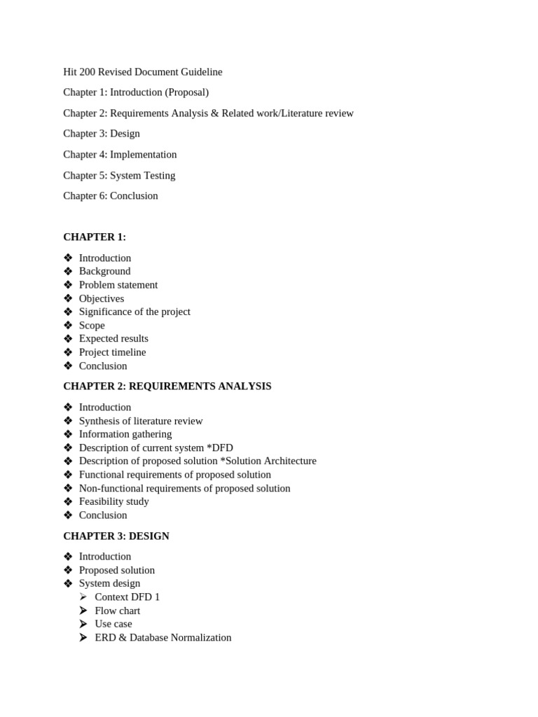 Hit 200 Revised Document Guideline | PDF