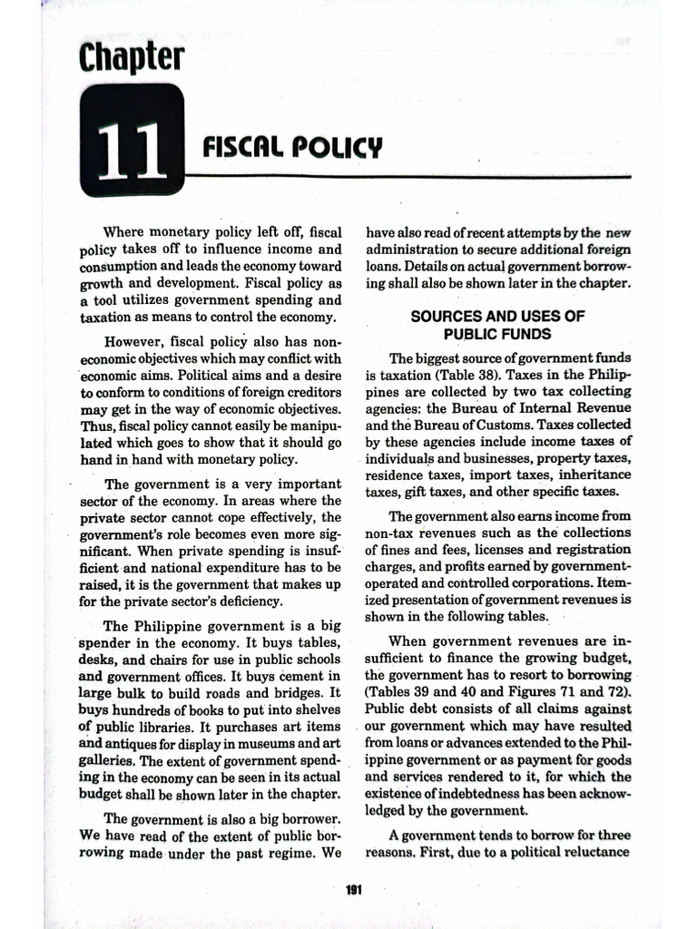 Chapter 11 Fiscal Policy Macroeconomics | PDF