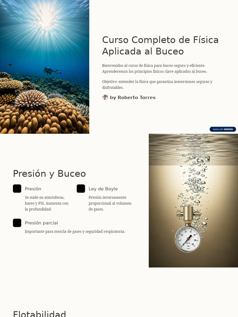 Curso Completo de Fisica Aplicada Al Buceo | PDF | Buceo bajo el agua ...