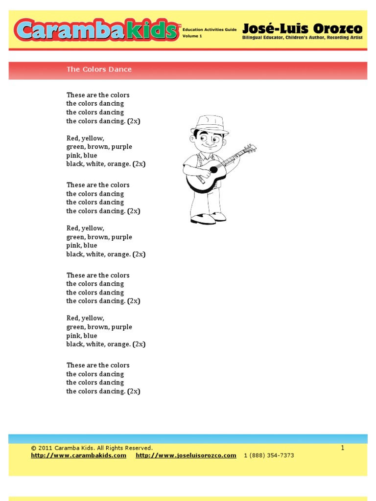Baile de Los Colores__Lyrics (Eng and Span)