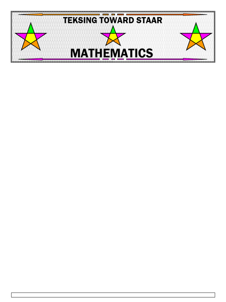 Grade 4 STAAR Math Mini-Assessments | PDF | Rectangle | Mathematics