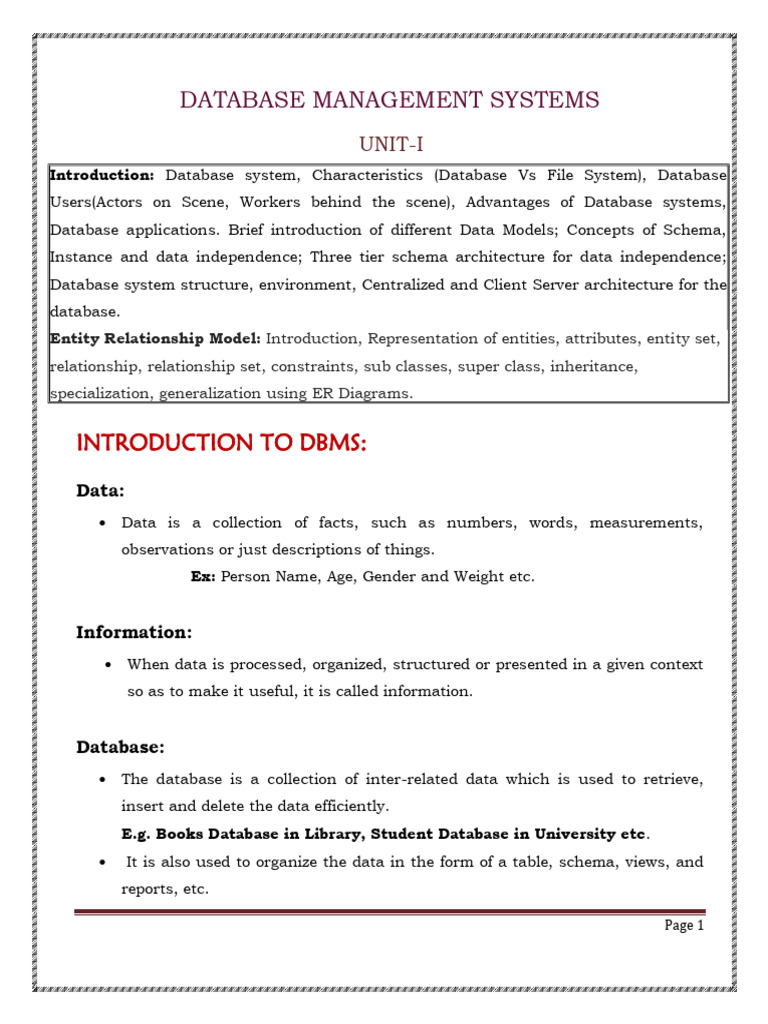 Introduction to Database Management Systems | PDF | Databases ...