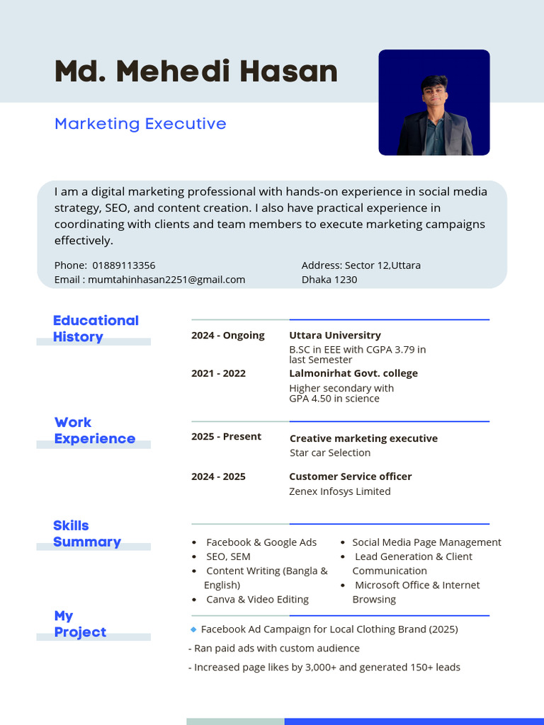 Mehedi's CV | PDF