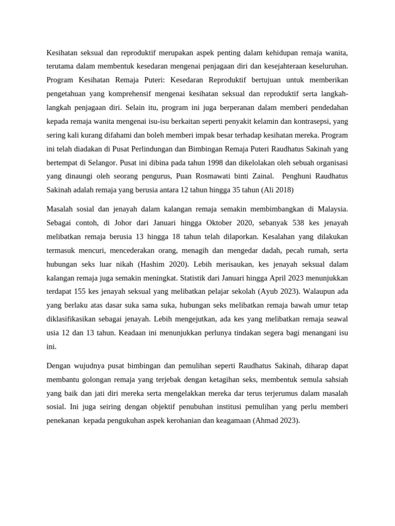 Kesihatan Seksual Dan Reproduktif Merupakan Aspek Penting Dalam ...