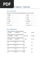 Practice Problems - Significant Figures | PDF