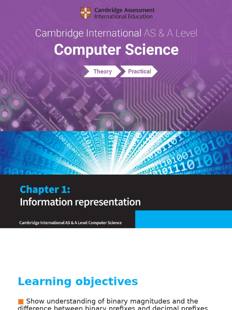 Chapter 1-Information Representation | PDF | Bit | Data Compression