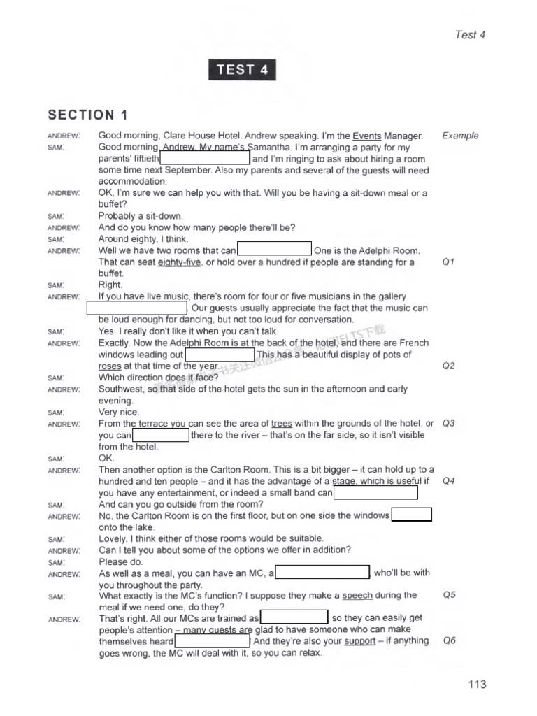 Test 4 - Dictation | PDF