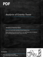 Gravity Dam Analysis EXAMPLE PROBLEMS | PDF | Stress (Mechanics) | Dam