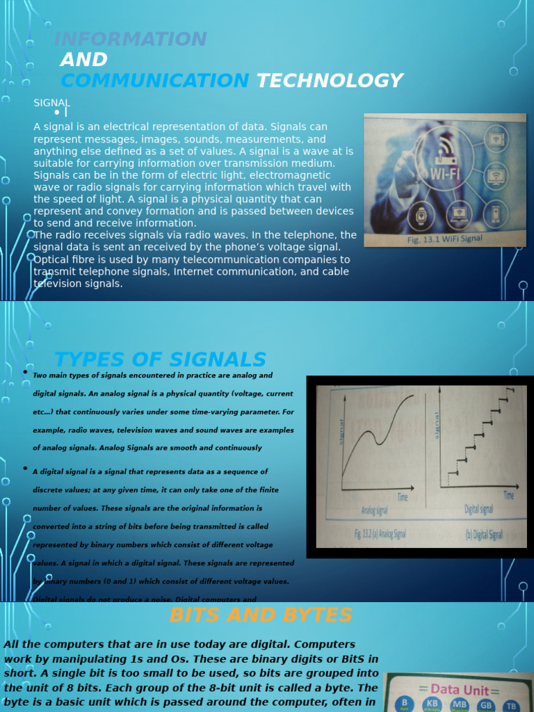 Completed Creative ICT Presentation | PDF | Bit | Digital Signal