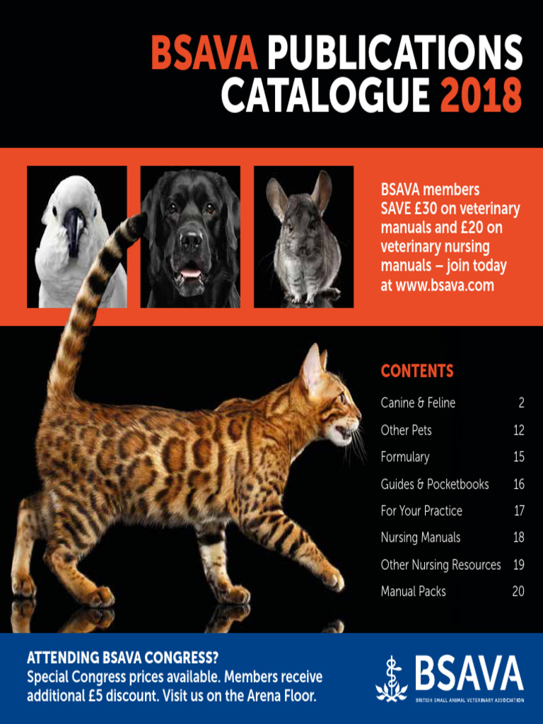 BSAVA Veterinary Manuals Catalogue 2018 | PDF | Kidney | Surgery