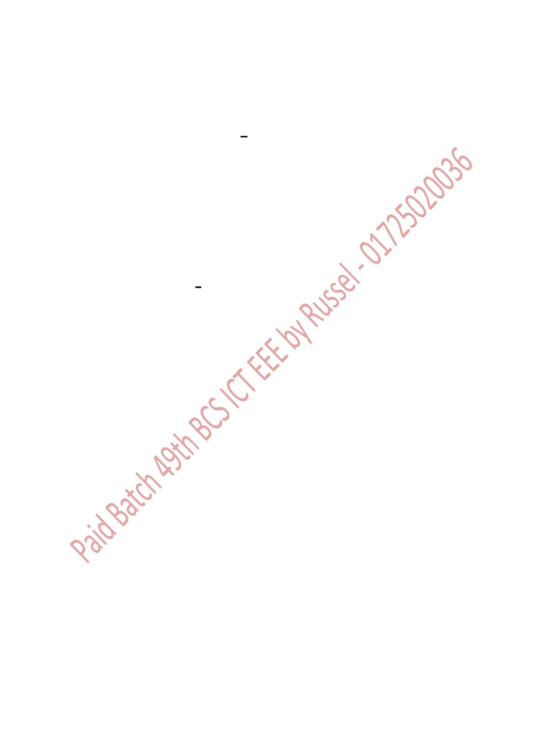 Paid Batch Model Test 3 49th BCS ICT EEE | PDF