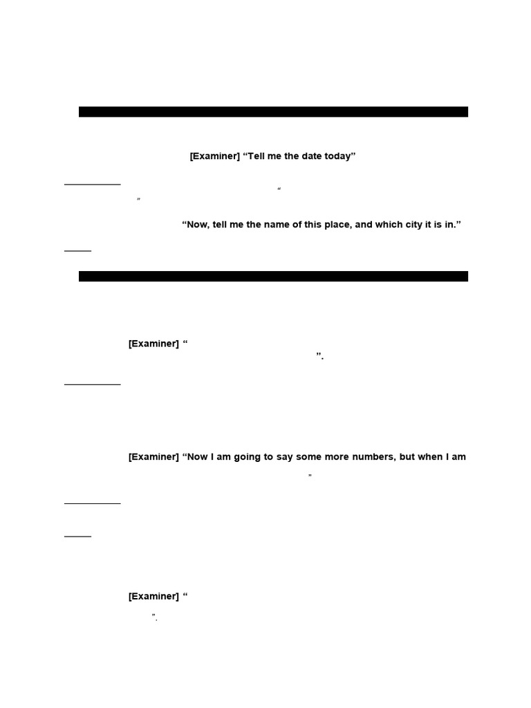 Moca Qs Instructions 2 | PDF | Shape | Memory