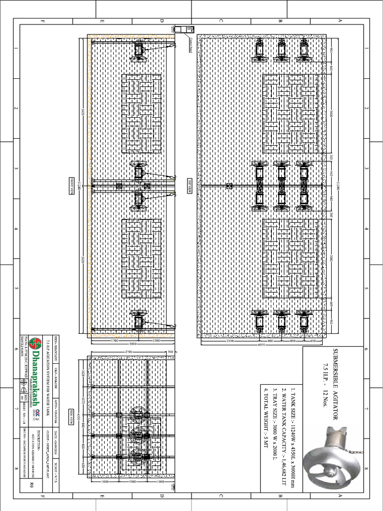 Agitation System Assembly Drawing | PDF