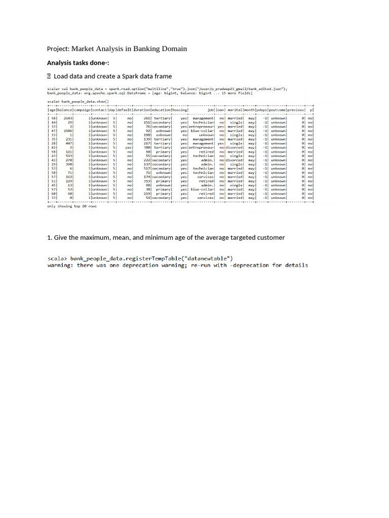 Banking Market Analysis Insights | PDF