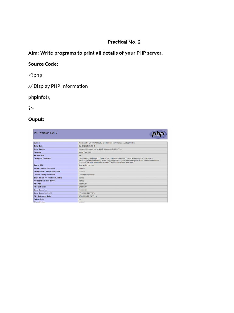 Practical No 2 | PDF