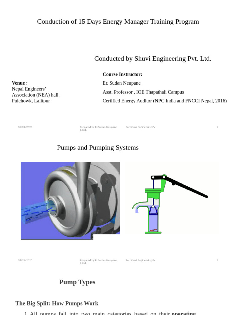 Pump and Pumping System | PDF | Pump | Fluid Mechanics