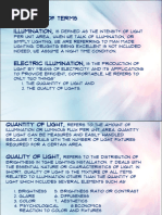 PEC and Principles of Illumination | PDF | Lighting | Color