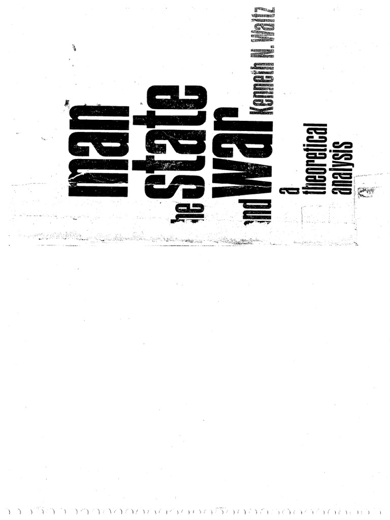 20 - KENNETH N WALTZ Man, The State and War (Livro) | PDF