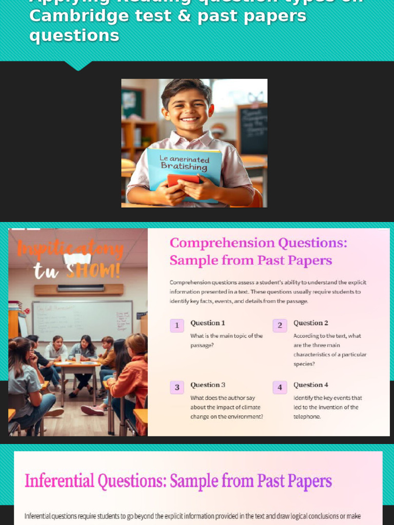 Applying Reading Question Types On Past Papers Questions | PDF