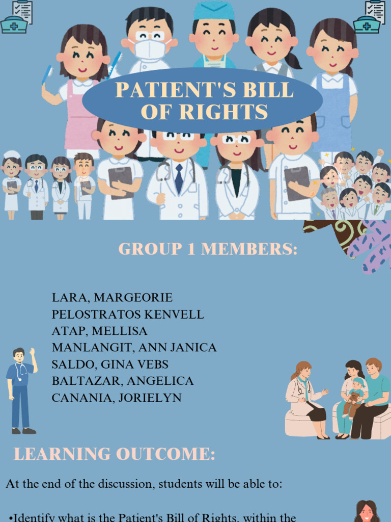 Patient's Bill of Rights - Group 1 | PDF | Informed Consent | Patient