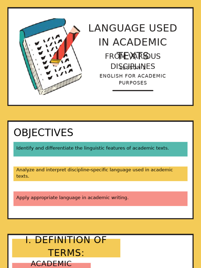 Language Features in Academic Texts | PDF | Information | Communication