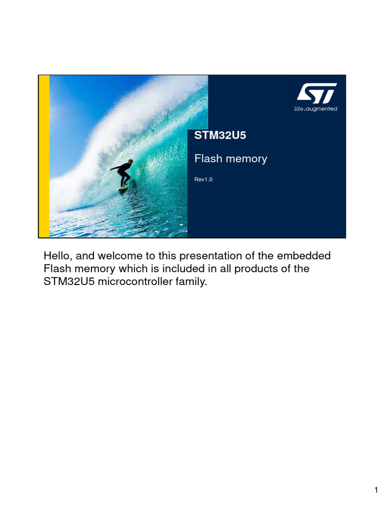 STM32U5 Flash Memory Features Overview | PDF | Flash Memory | Cpu Cache