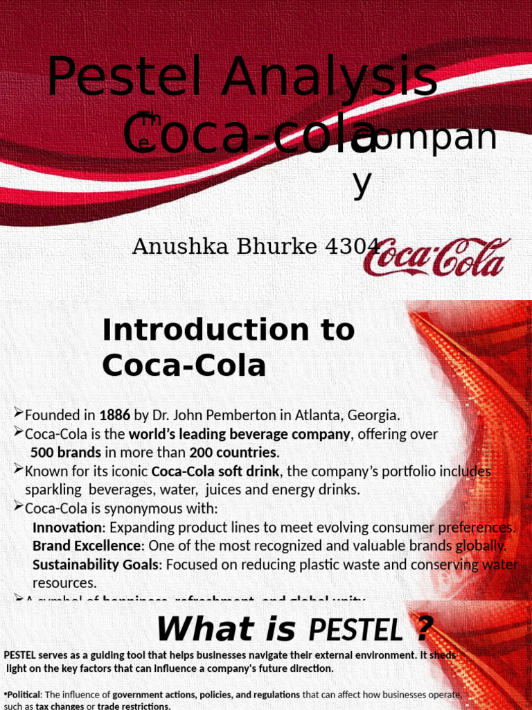 PESTEL Analysis of Coca-Cola's Business | PDF | Sustainability ...