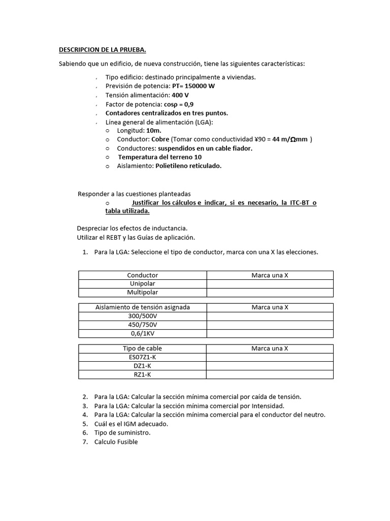 Cálculos para LGA en Edificio Residencial | PDF