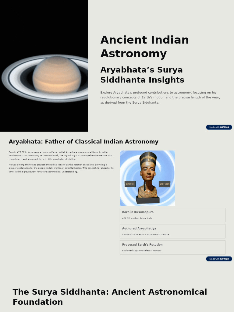 Ancient Indian Astronomy | PDF | Astronomy | Science