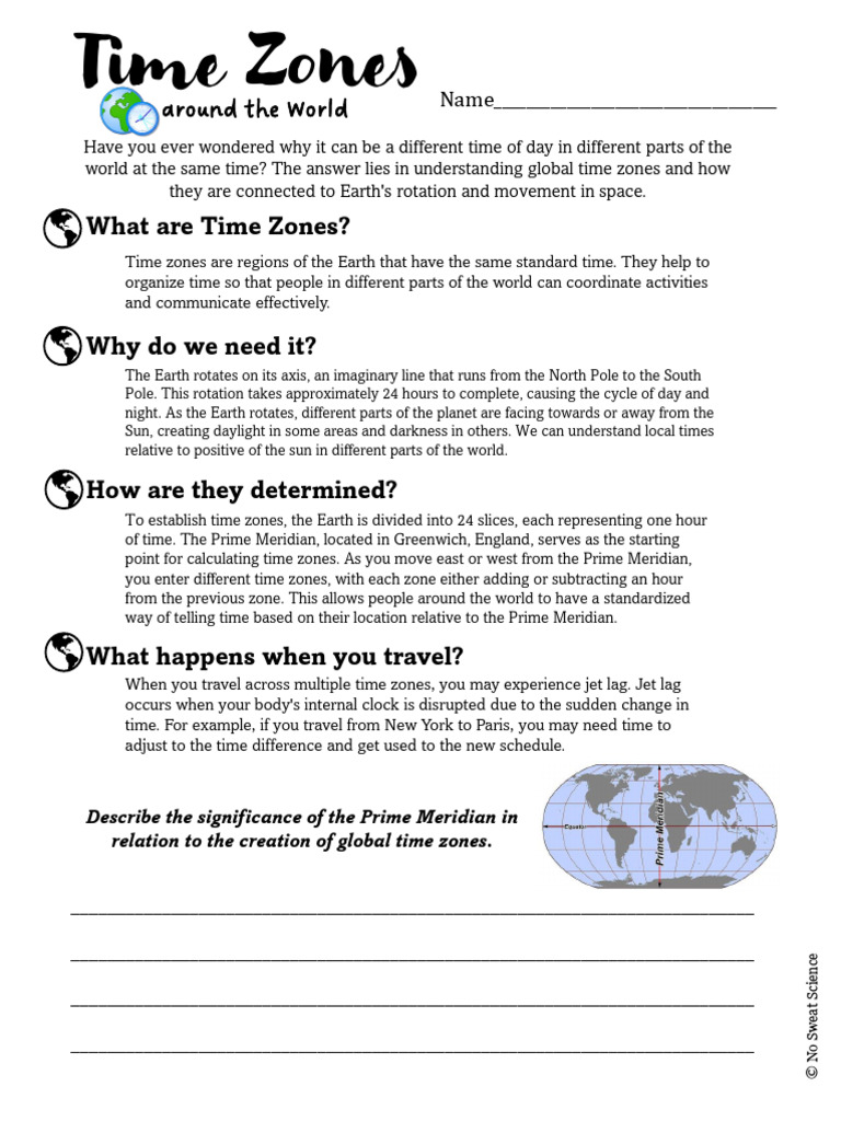 Around The World: What Are Time Zones? | PDF | Longitude | Sunset