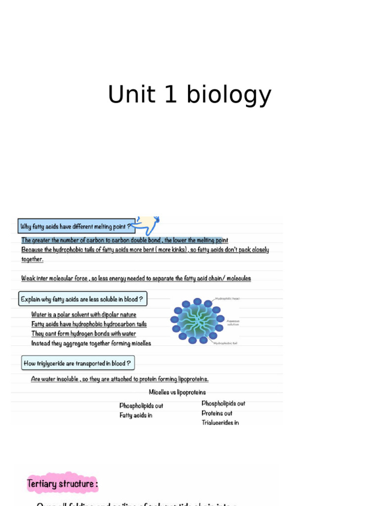 Unit 1 Biology | PDF