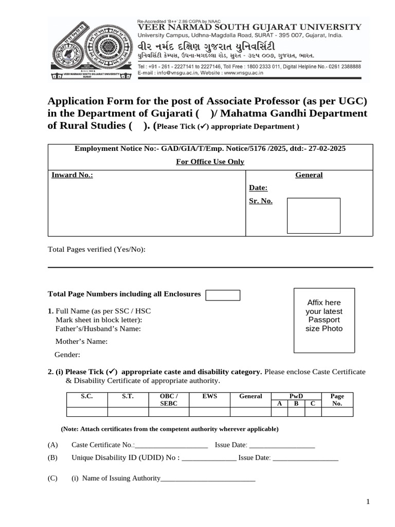 Associate Professor Application Form | PDF | Thesis | Massive Open ...