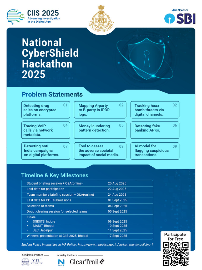 National CyberShield Hackathon 2025 | PDF