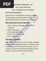 Introduction to IT-ITES for Class 9 | PDF