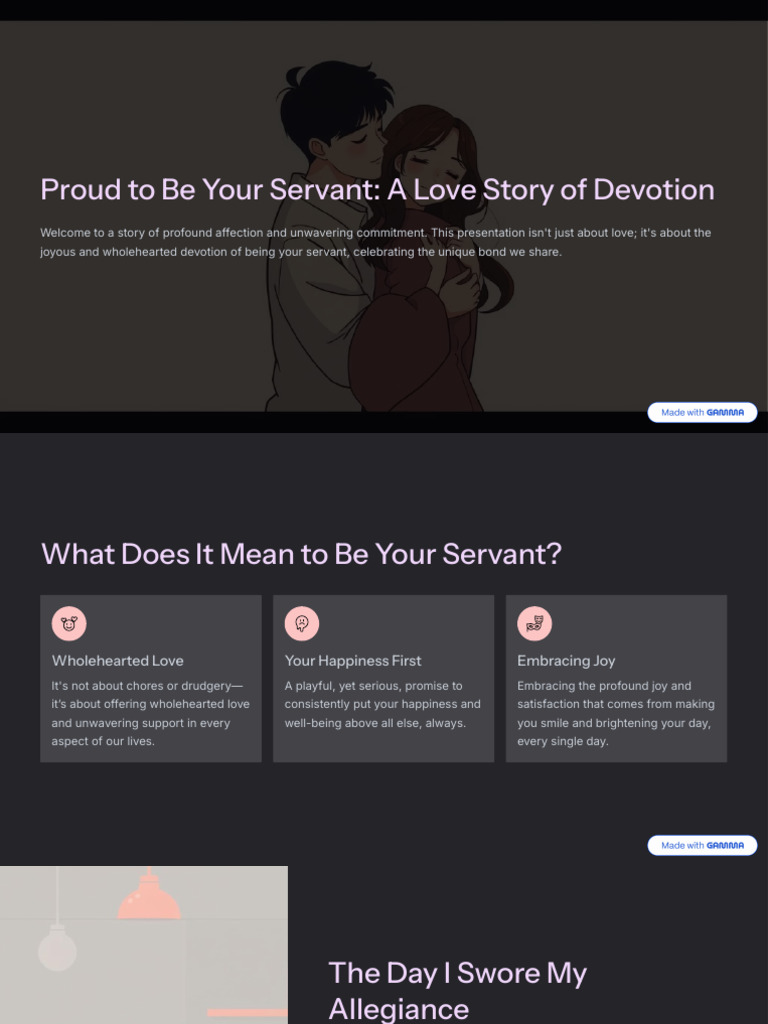 Proud To Be Your Servant A Love Story of Devotion | PDF | Love