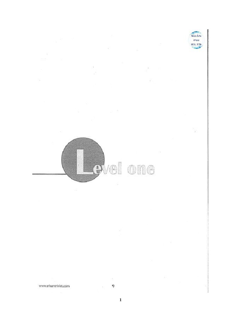 Level 1 - Unit 1 | PDF