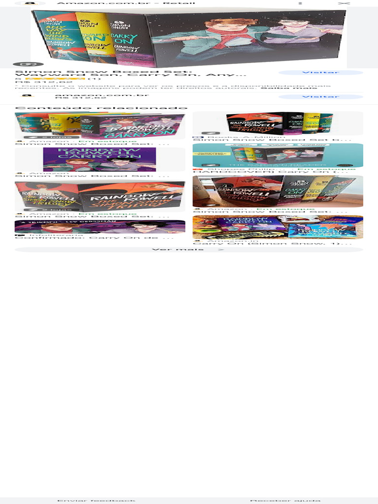 Simon Snow Boxed Set à Venda na Amazon | PDF