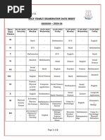 Half Yearly Examination Date Sheet Class XI and XII 2025-26 | PDF
