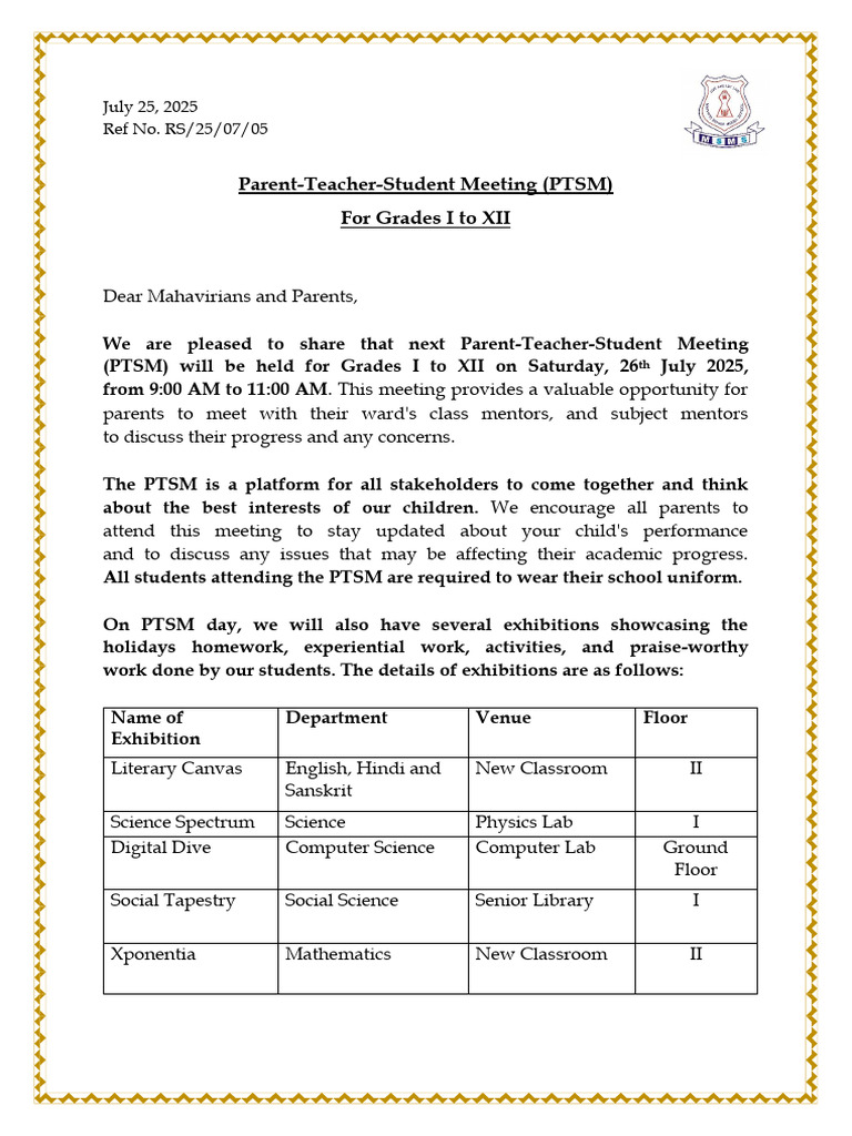 Cir - 05 - PTSM Circular | PDF
