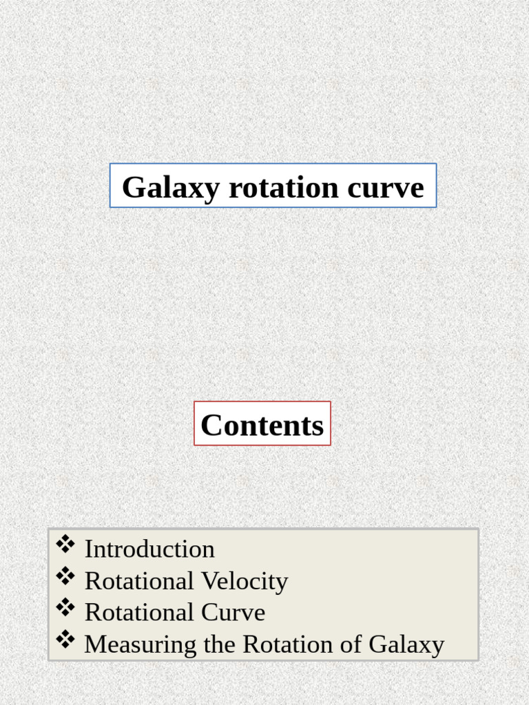 Understanding Galaxy Rotation Curves | PDF | Dark Matter | Galaxy