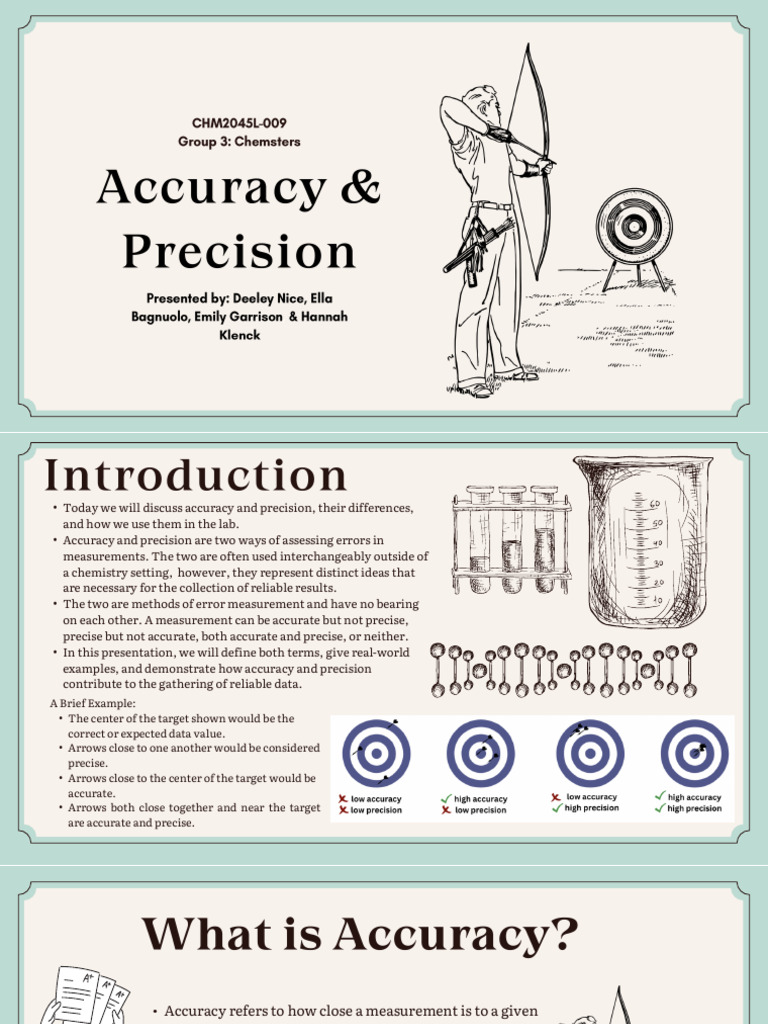 Accuracy and Precision Presentation | PDF | Accuracy And Precision ...