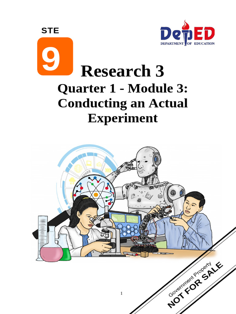 Grade 9 Research: Conducting Experiments | PDF | Experiment | Hypothesis
