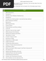 Class 12 Biology Investigatory Project Topics | PDF