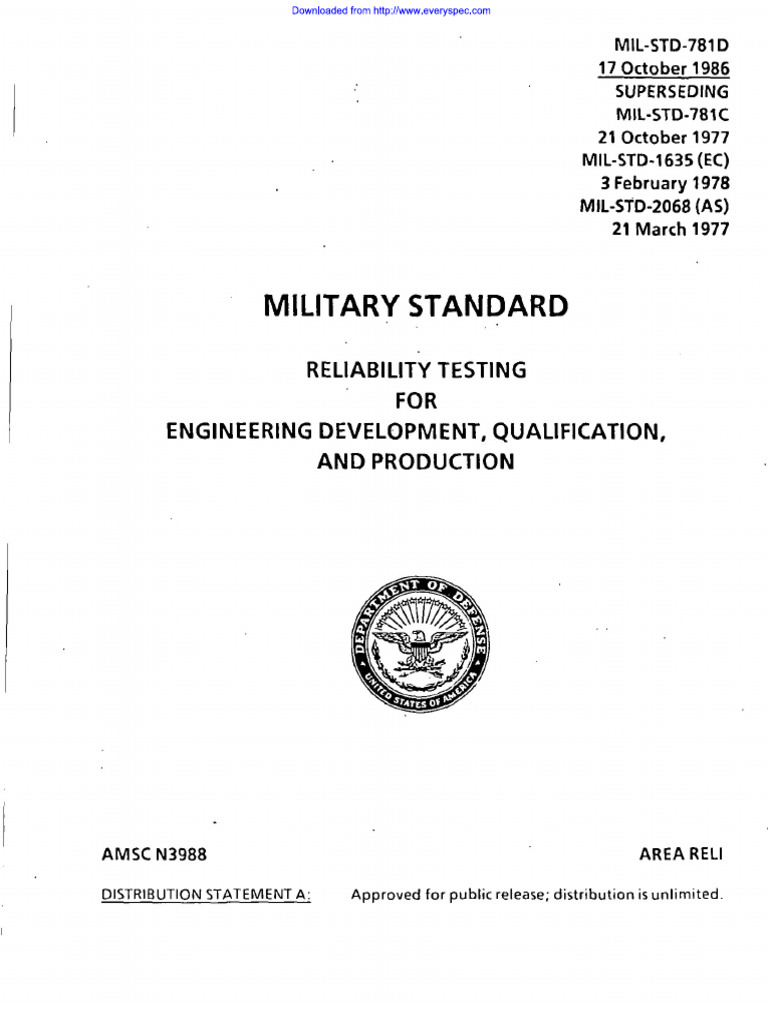 Mil STD 781d | PDF