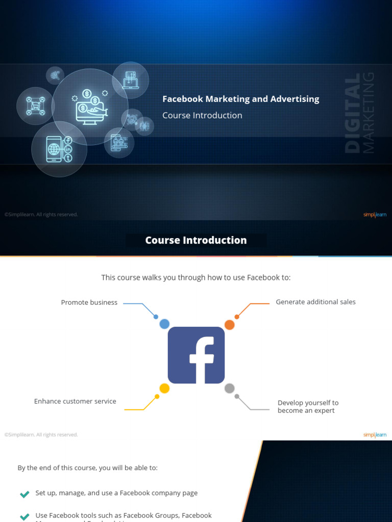 Facebook Marketing Course Overview | PDF | Facebook | Social Media