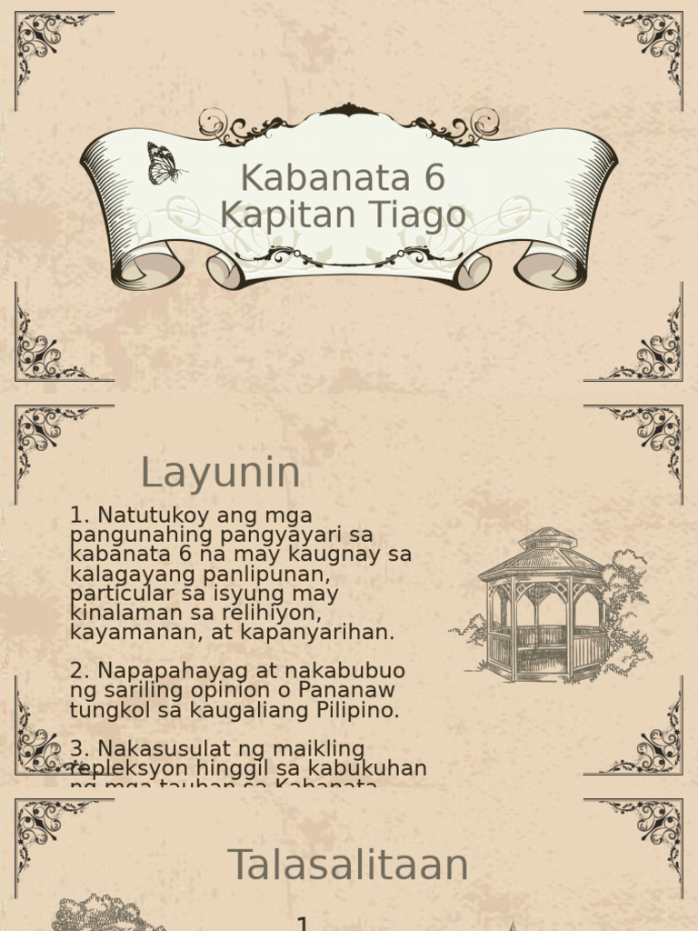 Noli Me Tangere: Kapitan Tiago (Kabanata 6) | PDF